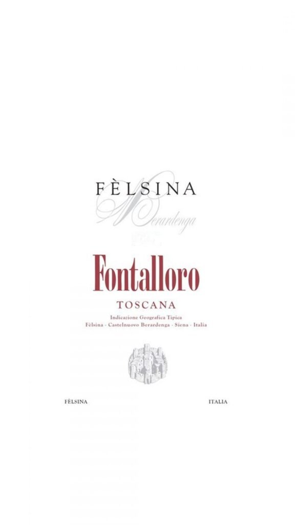 Fontalloro 2020 - Vinos Italianos Biodinámicos - Bodega Felsina - Tinto